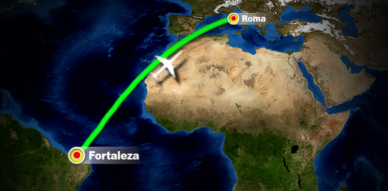 Ceará ganha voo direto para Roma - Governo do Estado do Ceará
