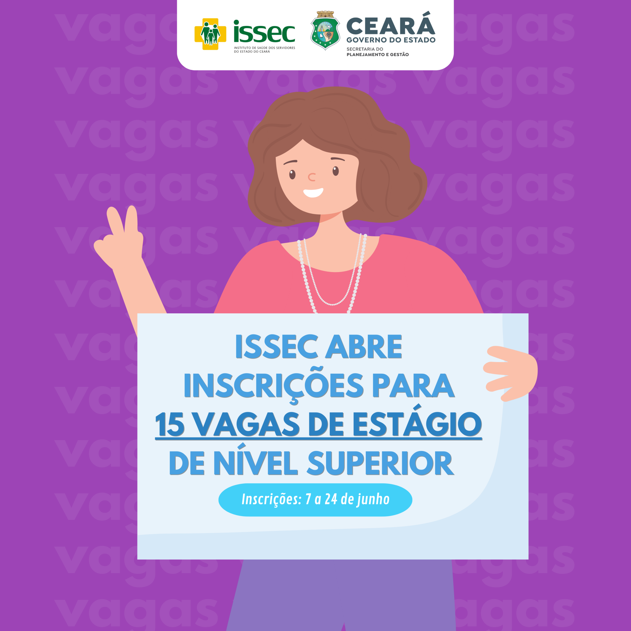 Issec abre inscrições para seleção de estagiários - Governo do Estado ...