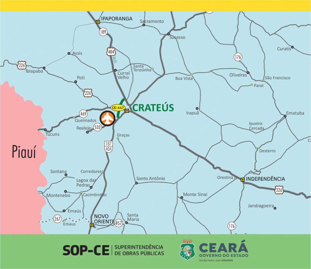 Contorno de Crateús representa melhoria no fluxo rodoviário em torno da ...